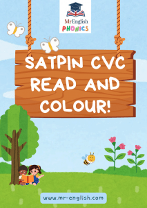 SATPIN CVC Word Matching Worksheet | Fun Phonics Activity for Early ...