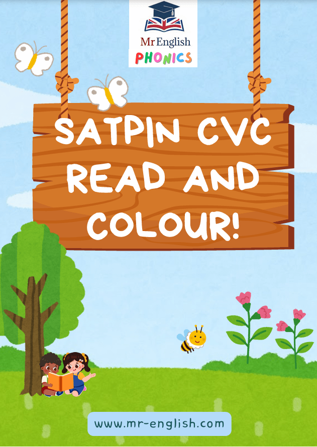 SATPIN CVC Word Matching Worksheet | Fun Phonics Activity for Early ...
