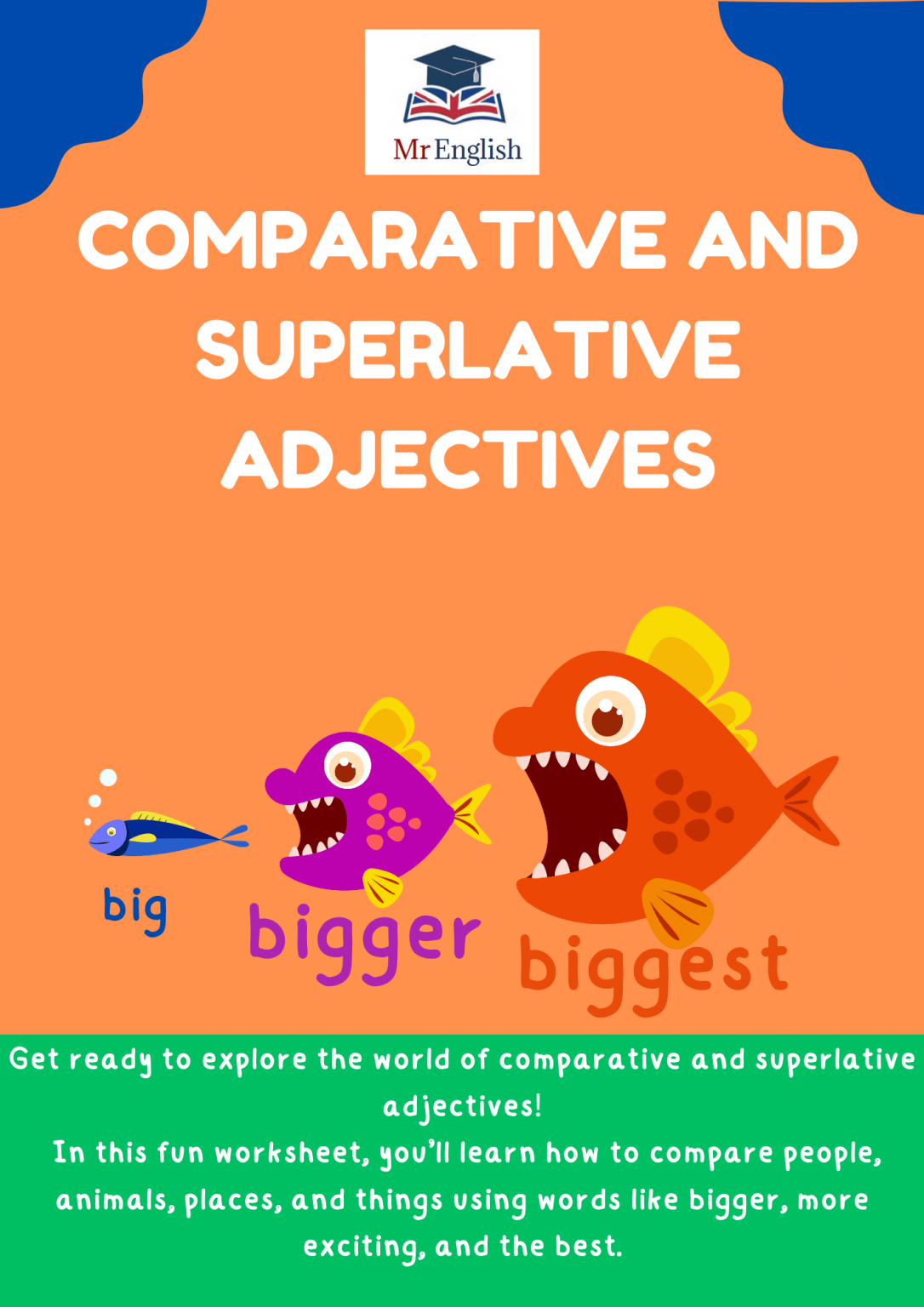 Comparative and Superlative Adjectives Worksheet | Fun Grammar Practice ...
