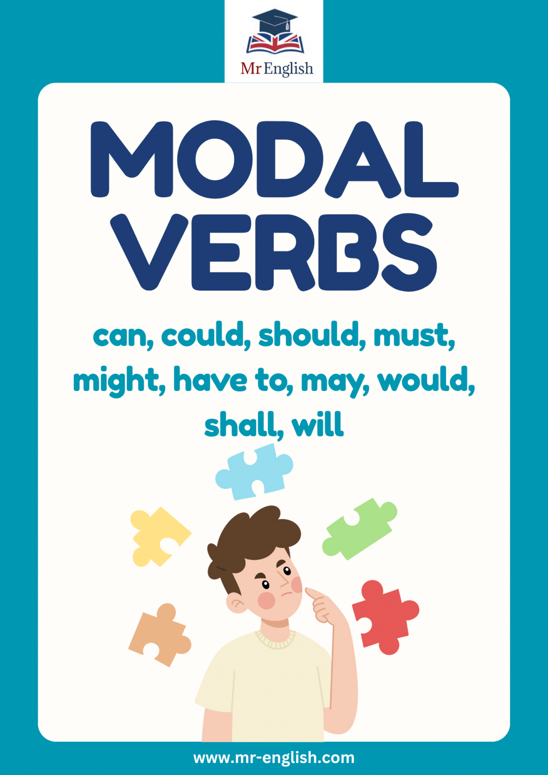 Modal Verbs Worksheet for Kids | Fun Grammar Activity for Ages 6–12 ...