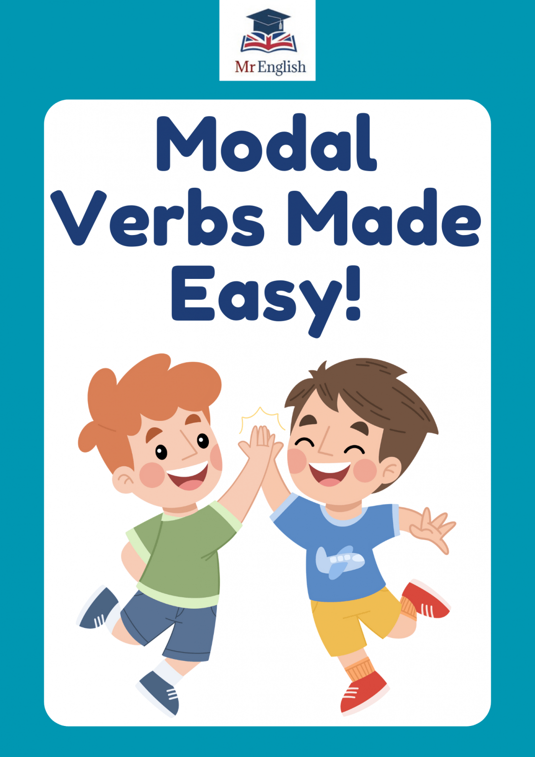 Modal Verbs Poster for Kids | Clear Grammar Guide for ESL Learners ...
