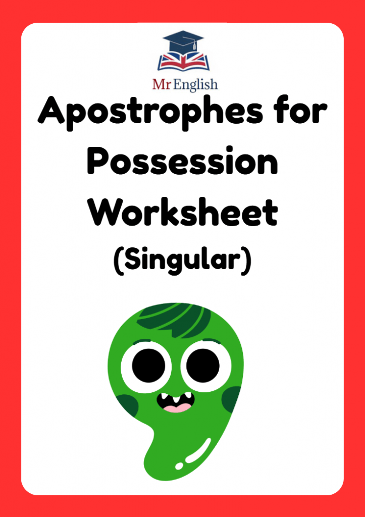 Apostrophes for Possession Worksheet (Singular) for KS1 (Ages 6–7 ...