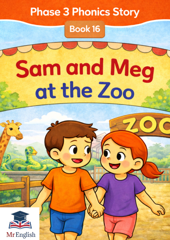 Phase 3 Phonics Book 16 – Sam and Meg at the Zoo | Decodable Early ...